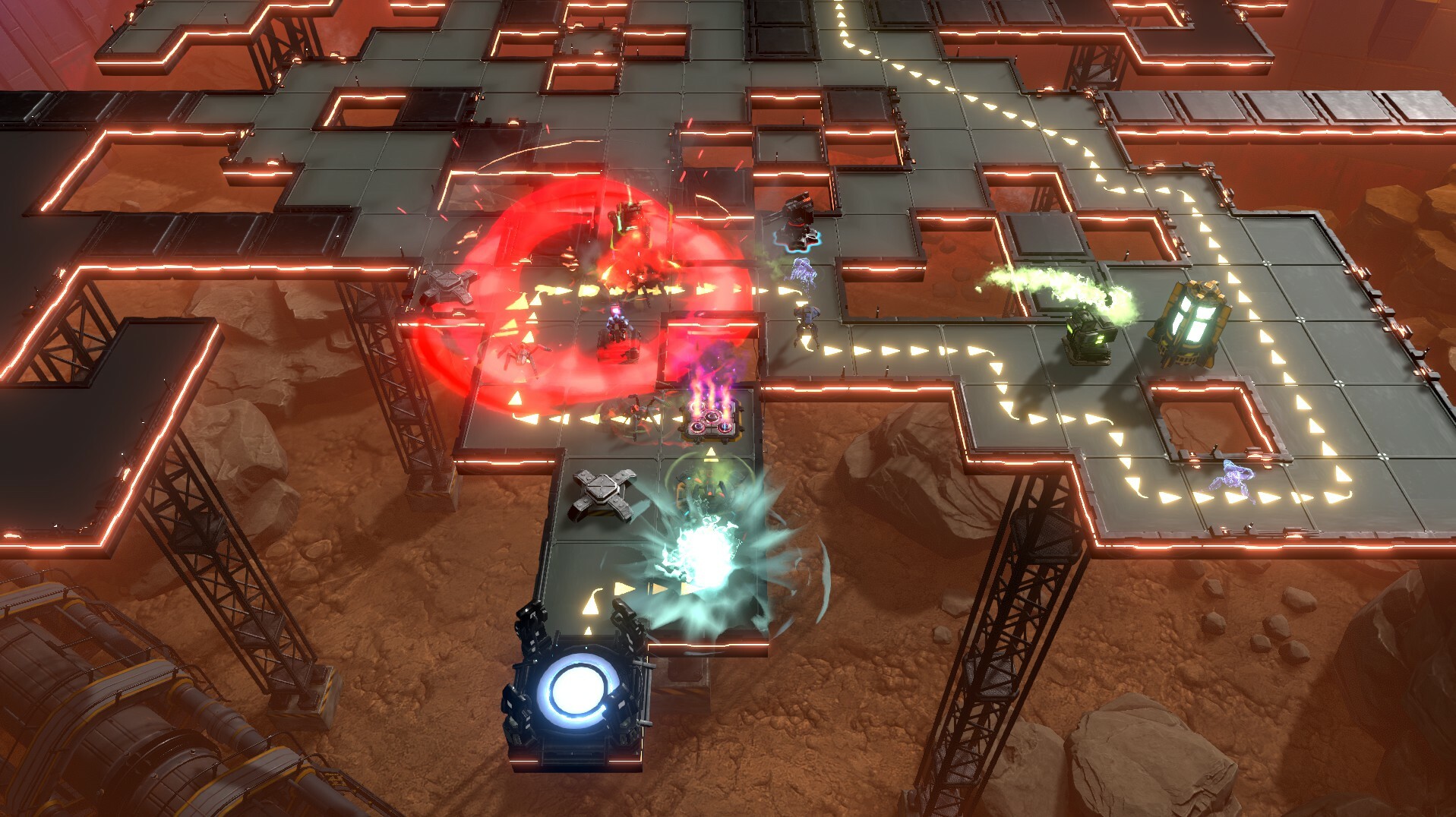 See that red explosion? Target Marker caused that.