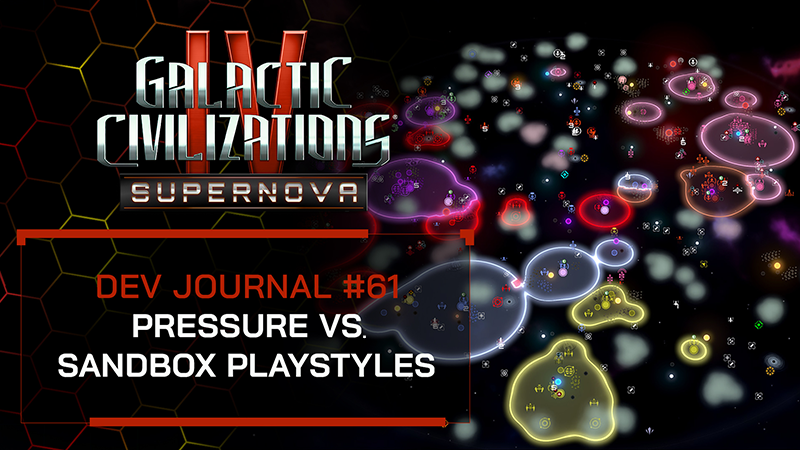 Galactic Civilizations IV - Dev Journal #61 - Pressure vs. Sandbox ...