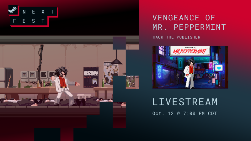 Vengeance of Mr. Peppermint - Steam Next Fest Stream #1 - Steam News