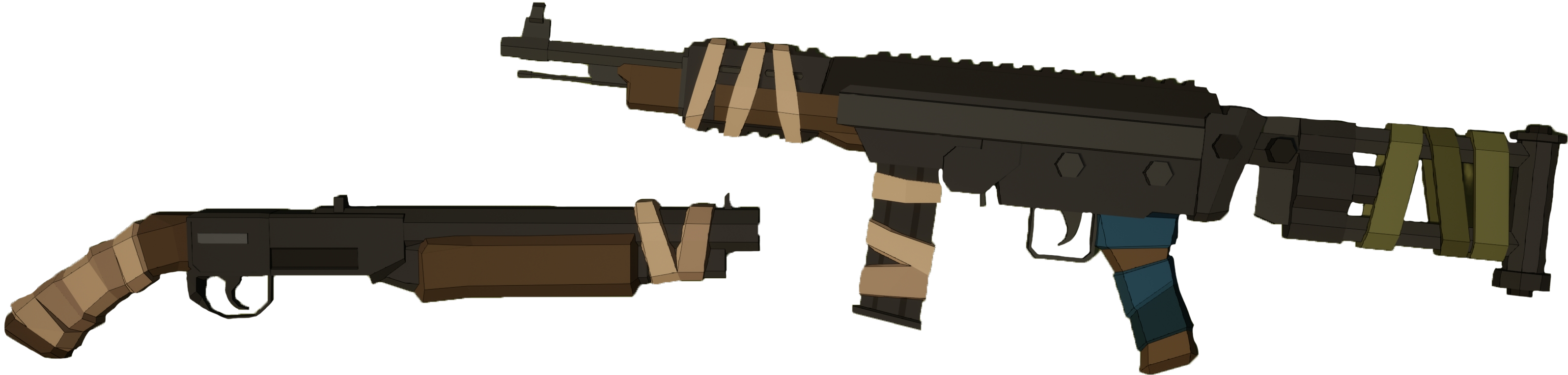 New Weapons! Explore the arsenal with new shotguns, rifles, SMGs.