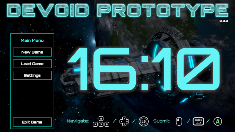 Steam :: Devoid Prototype :: 16:10 Screen Resolution Support Added