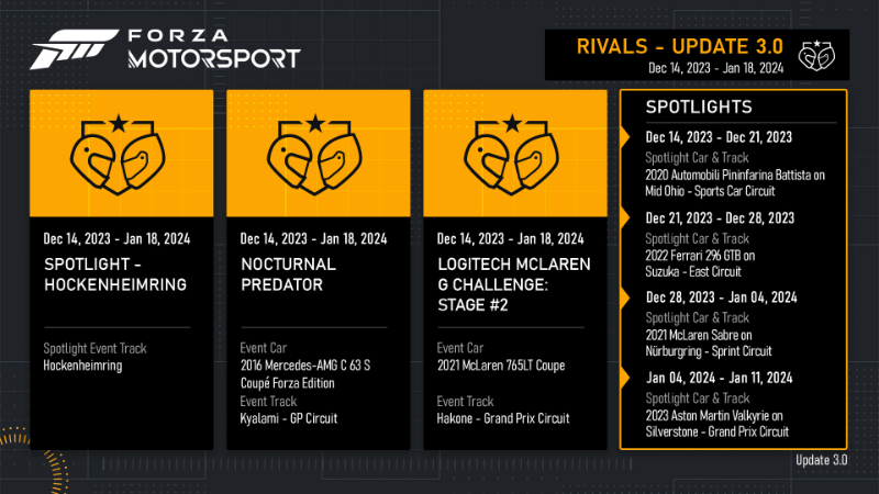 Forza Motorsport - Get Ready for Stage 2 of the Logitech McLaren G ...
