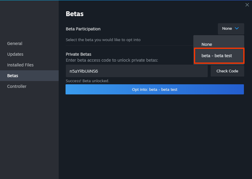 You will be able to play the beta version once the download is complete.