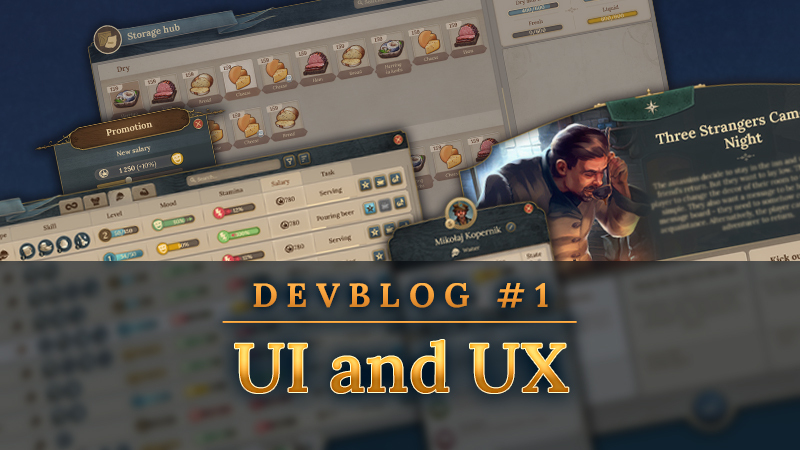 Steam :: Crossroads Inn 2 :: Devblog #1: UI and UX