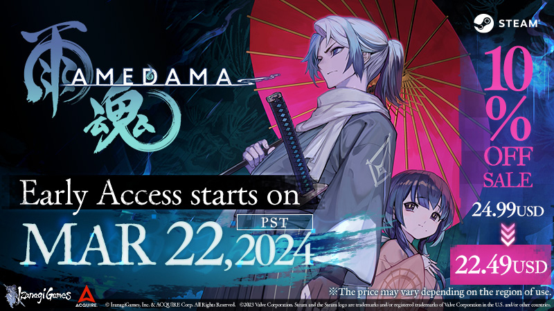 AMEDAMA - AMEDAMA, Early Access starts on March 22nd on Steam! - Steam News