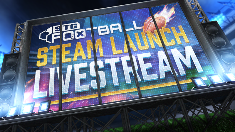 STG Football - Steam launch party livestream - queue up! - Steam News