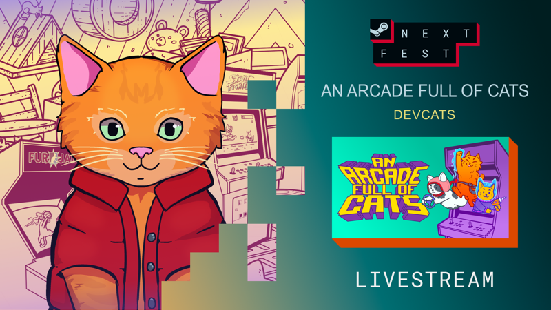 An Arcade Full of Cats - An Arcade Full of Cats Livestream - Steam News
