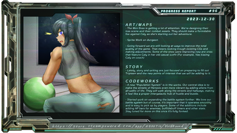 Steam :: VoidBound :: Progress Report #96: December 2023