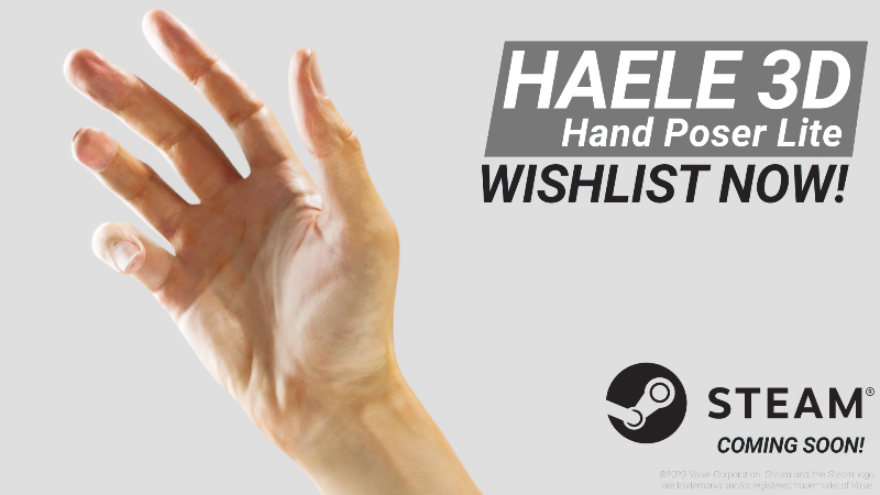 HAELE 3D - Hand Poses Pro - Drawing References - Hand Poser Lite Demo ...
