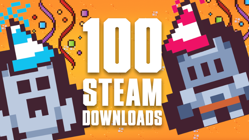 I made this Game in 3 Days - 100 Downloads Milestone! - Steam News