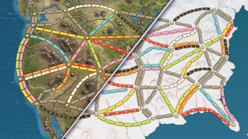 Ticket to Ride® - Available Now: Simplified Map and General Visibility ...