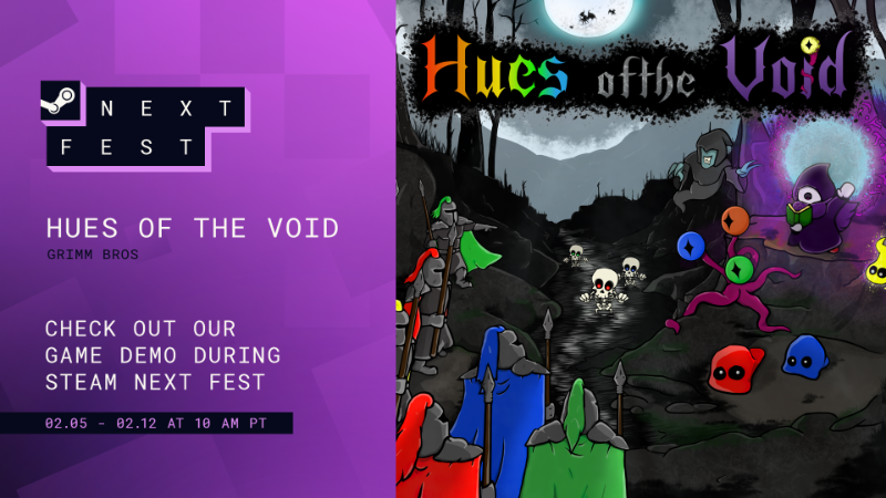 Hues of the Void - Next Fest - Dev Live Stream + Q&A, Hues of the Void - Steam News