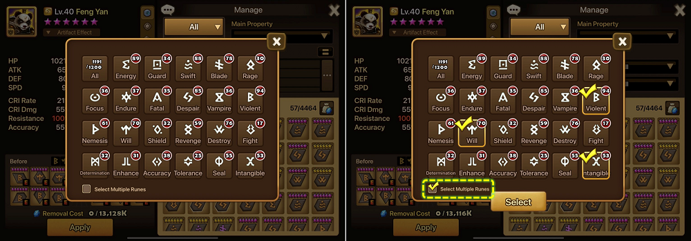 - [Rune Management] "Don't show this again today" checkbox has been ...