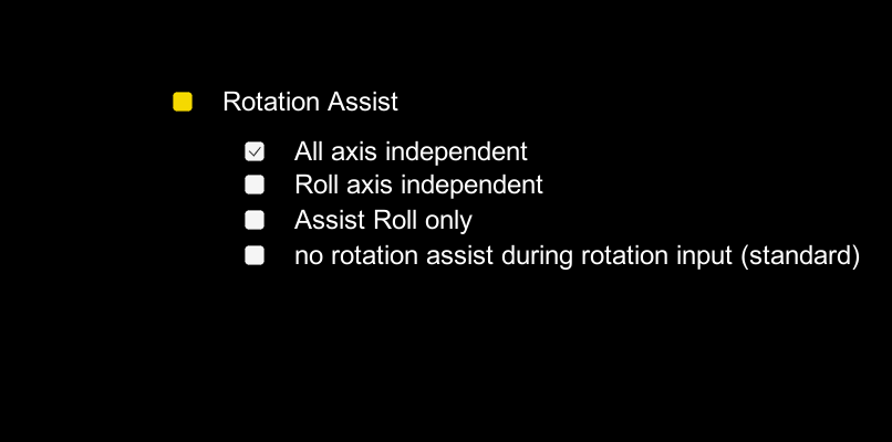 New Rotation Assist modes
