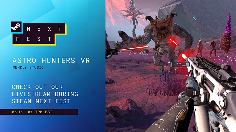 Astro Hunters VR - Astro Hunters VR Developer Stream - Steam News