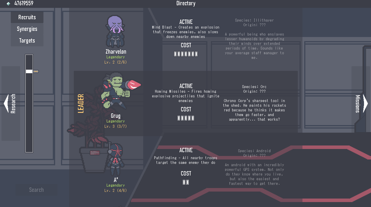 While playing as Chrono Corp: