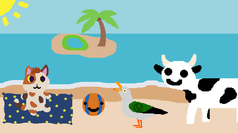 Steam :: Cow Life Sim RPG :: The Beach Update!!