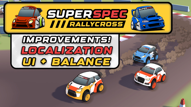 SuperSpec Rallycross - Improvements, Fixes, Balancing - Steam News