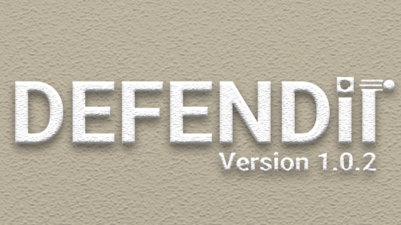 DEFENDit - DEFENDit - 1.0.2 - Steam News