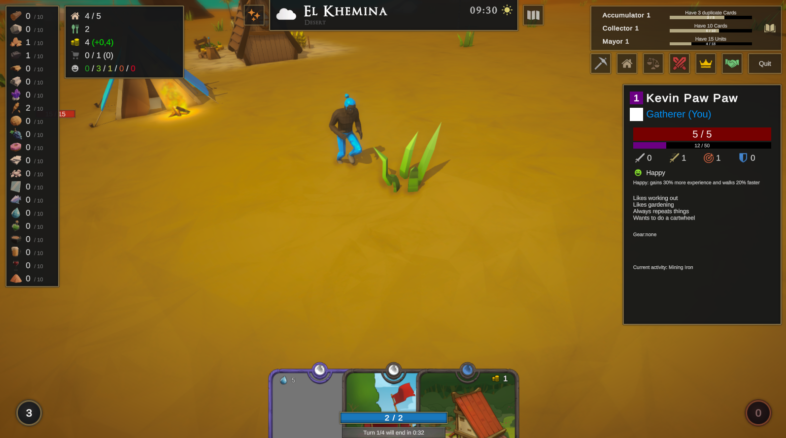 some examples units will automatically move around based on the