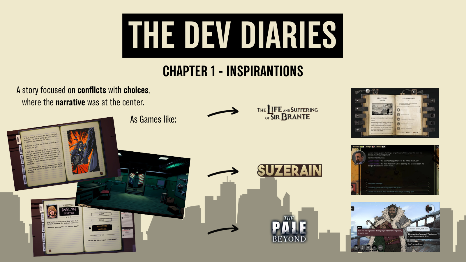 When creating The Vigilante Diaries, we have drawn inspiration from ...