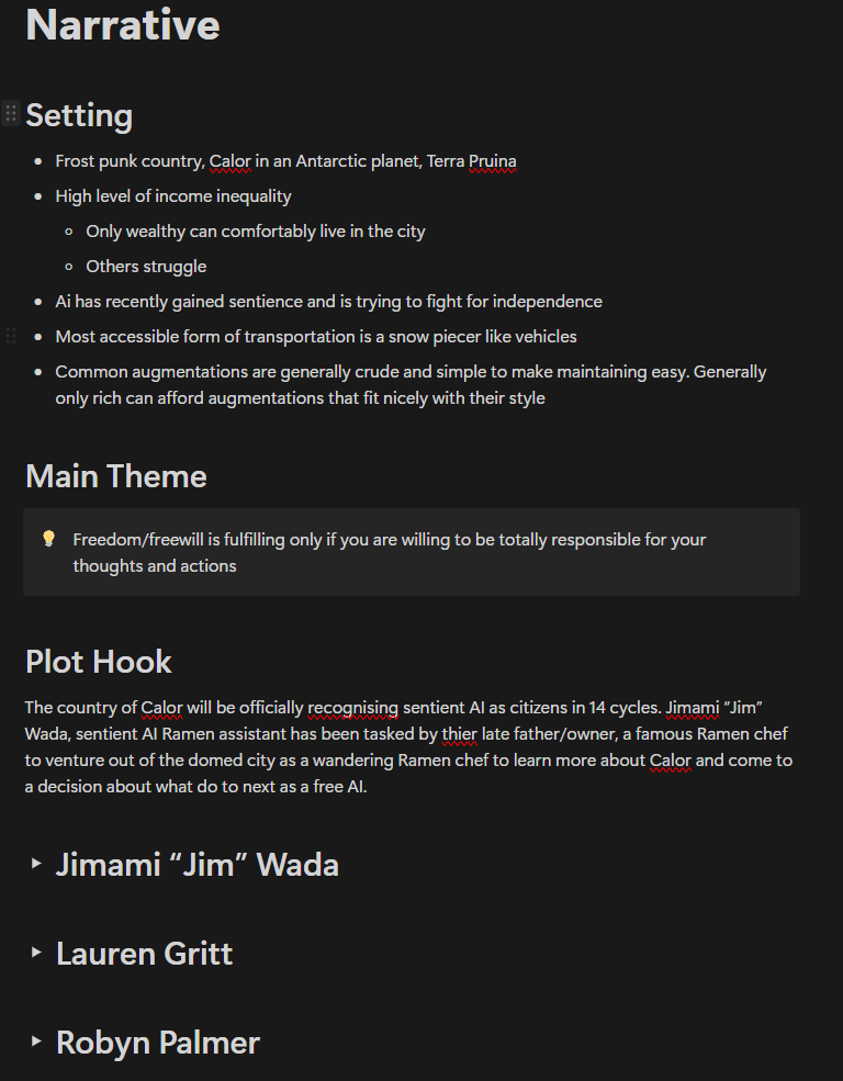 Writing The Narrative