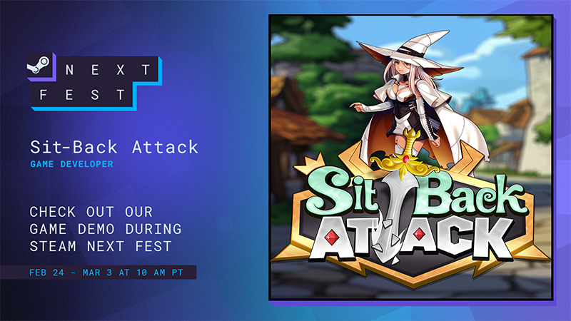 Steam :: Sit-Back Attack :: Steam Next Fest & BIG upgrades! Limited time DEMO! Sit-Back Attack!