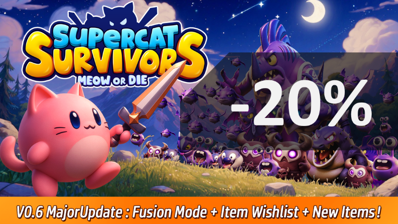 Supercat Survivors - Supercat Steam Winter Sale -20% Lowest Price Ever ...