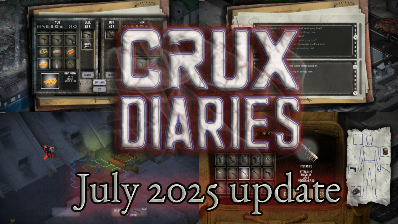 Crux Diaries RPG - July 2025 update - Steam News