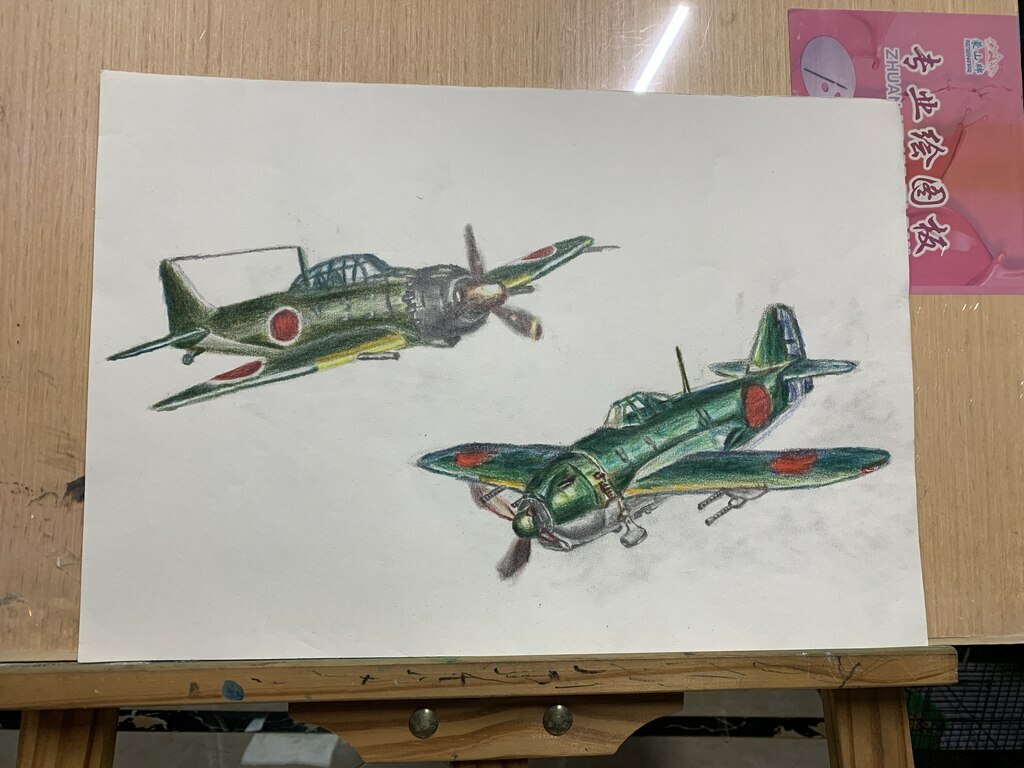 This MiG-21 Bis drawing using all types of pencils looks so good! This ...