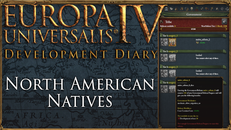 Europa Universalis IV - Dev Diary: North American Natives - Steam News