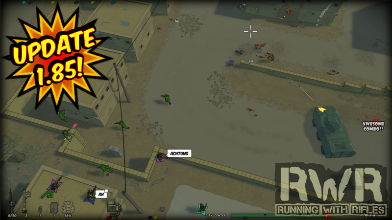 RUNNING WITH RIFLES - Update 1.85 released! - Steam News