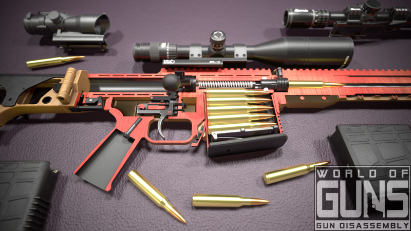 World of Guns: Gun Disassembly - Barrett MRAD sniper rifle has been ...