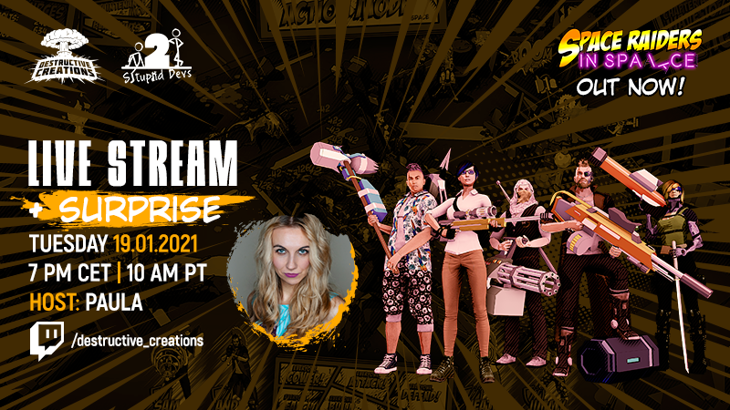 Hatred - Livestream - Hatred Mod + Space Raiders in Space - Steam News