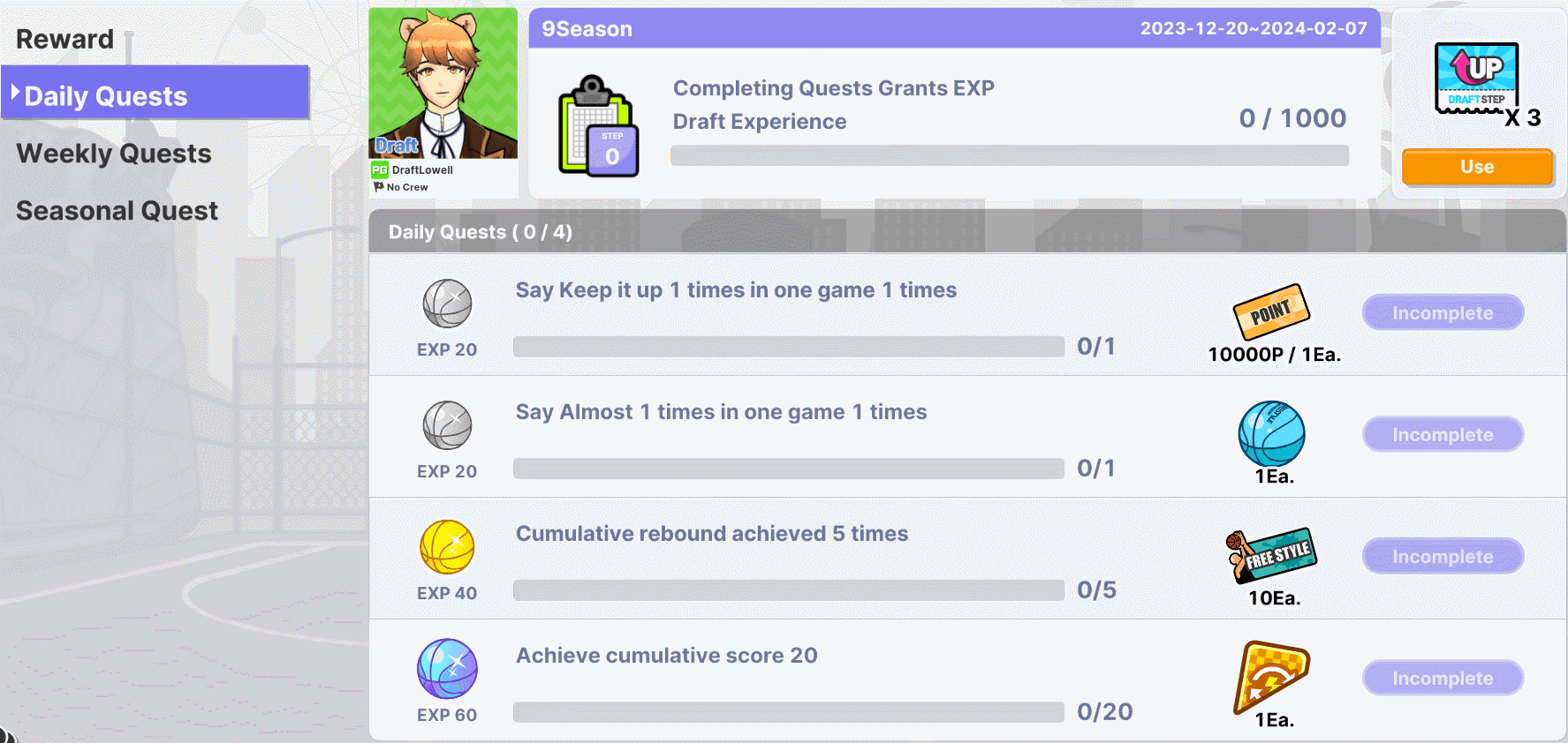 Weekly Quest